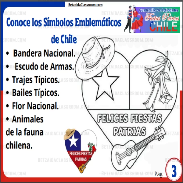 Cuadernillo de actividades Fiestas Patrias de Chile - Recursos Escolares