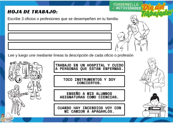 Cuadernillo Día del Trabajador | Actividades para Primaria 2025