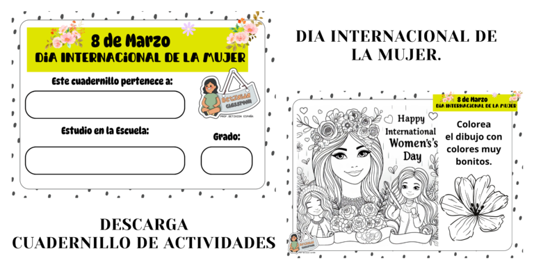 Dia Internacional de la Mujer. Cuadernillo de Actividades.